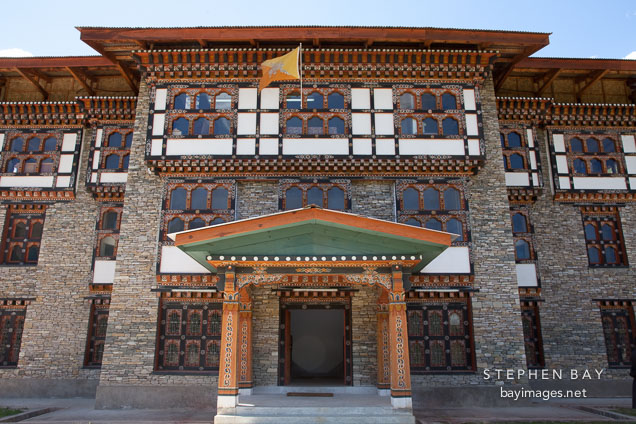 Photo: National Library, Thimphu, Bhutan.