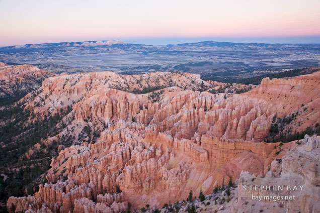 Photo: Sunset at Bryce Point. Bryce Canyon National Park, Utah.